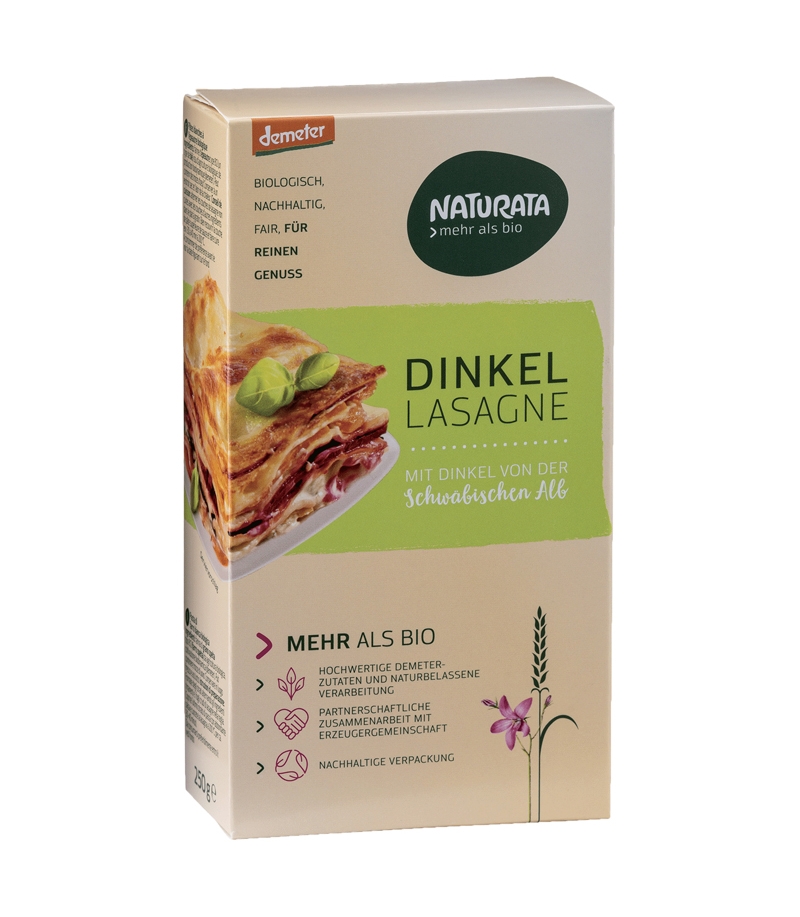 BIO-Lasagne Dinkel hell Naturata 250g