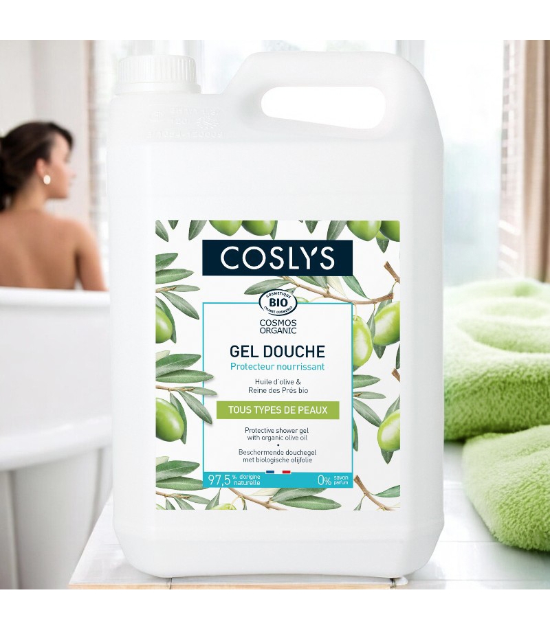 Gel douche protecteur & nourrissant BIO reine des prés Coslys 5l
