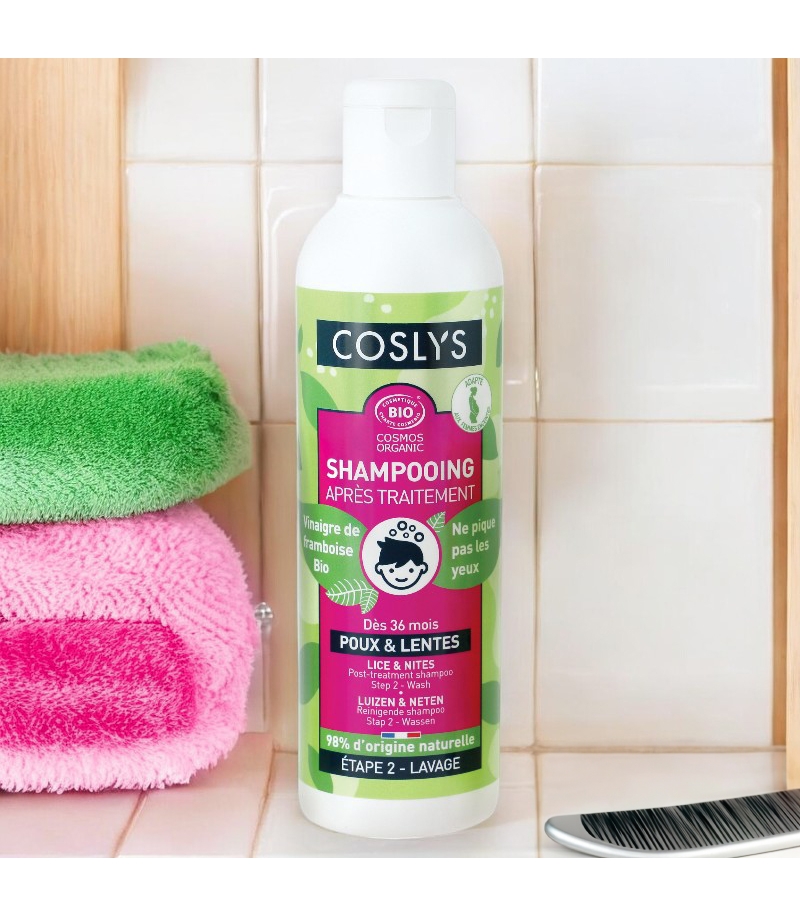 BIO-Shampoo nach Behandlung Läuse & Nissen Schritt 2 Coslys 250ml