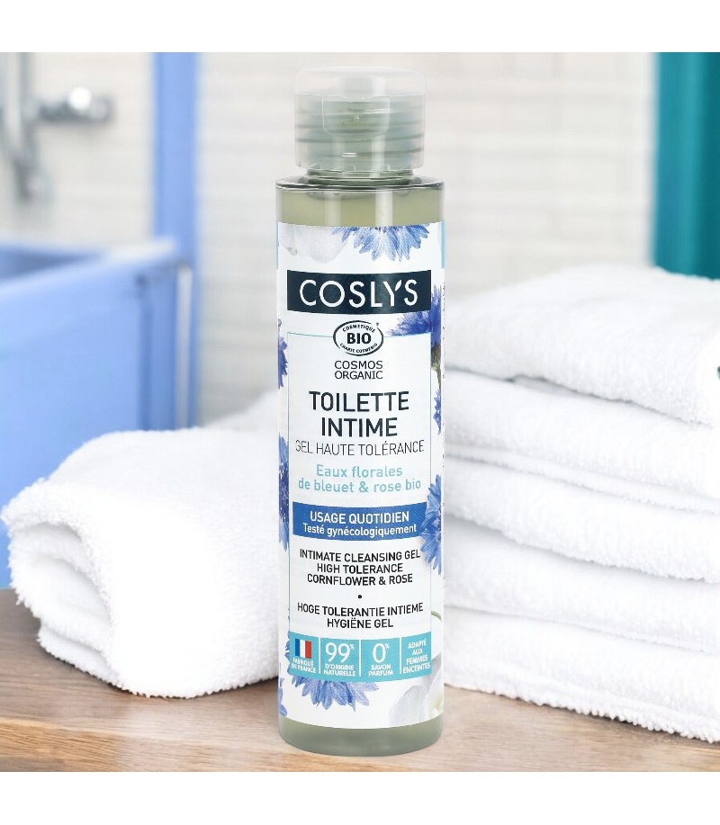 Hochverträgliches BIO-Intimwaschgel Kornblume & Rose Coslys 100ml