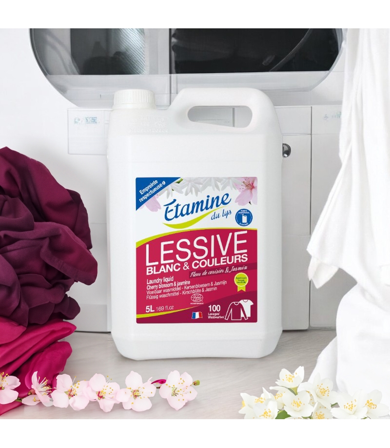 Lessive liquide éco fleur de cerisier & jasmin Etamine du Lys 5l