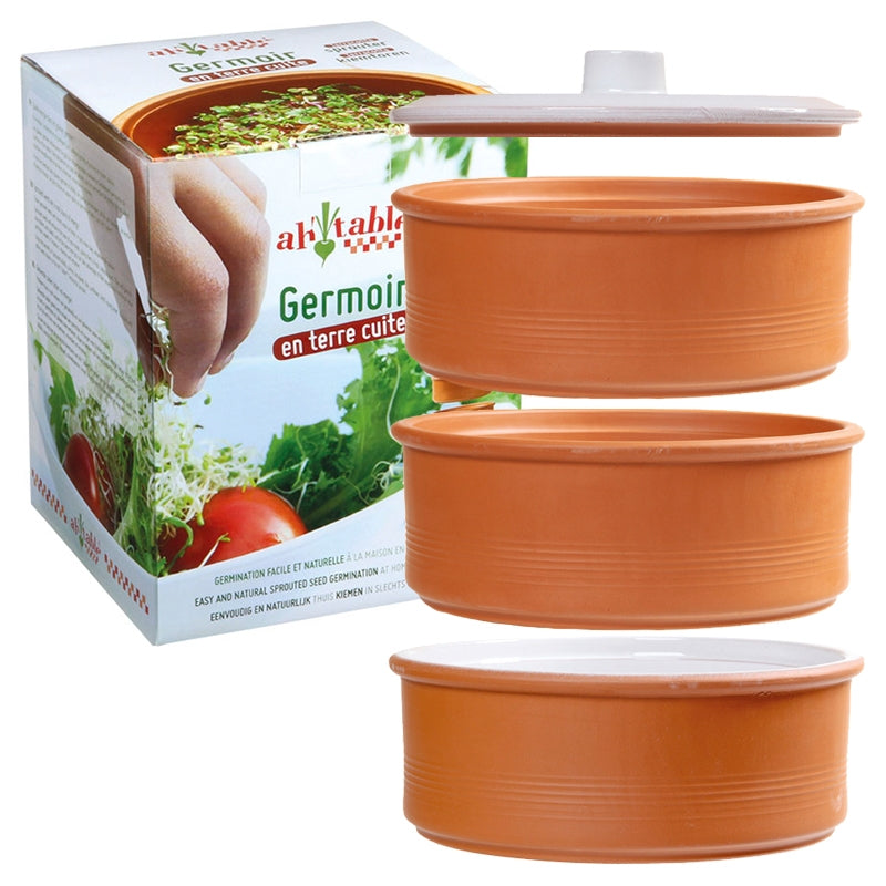 Germoir en terre cuite 3 niveaux - Ah table