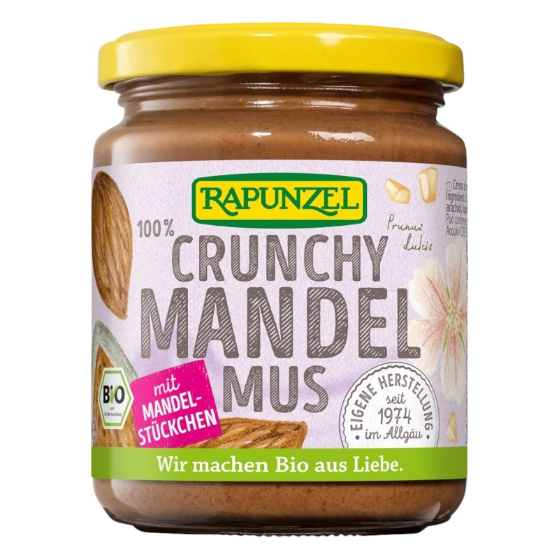 Rapunzel Bio-Mandelbutter mit Knuspereffekt, 250 g